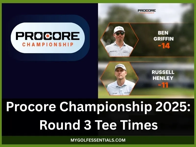 Procore Championship 2025: Round 3 Tee Times